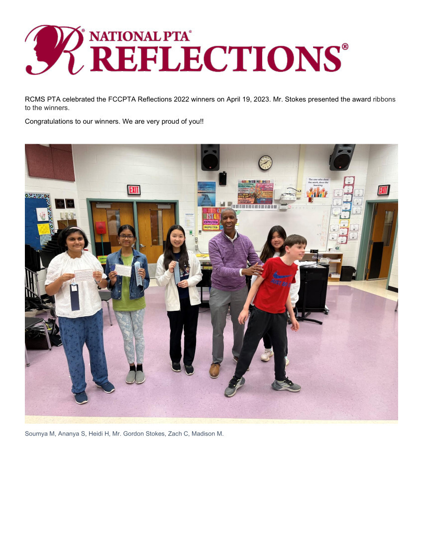 Carson MS Weekly Updates -PTA Information-Week of April 24