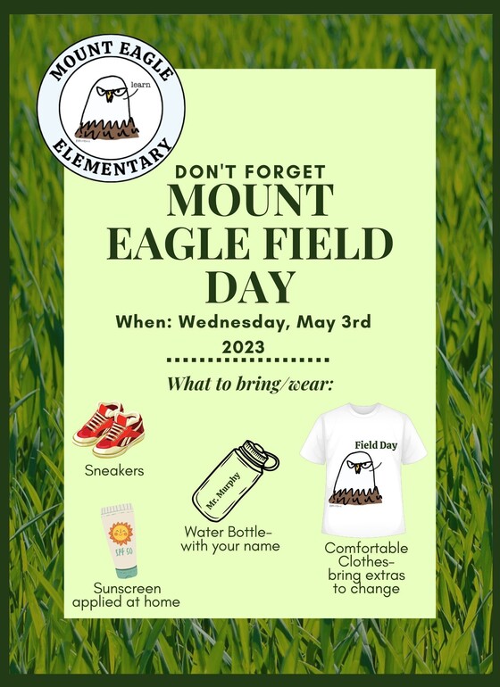 What's Happening at Mount Eagle April 28, 2023