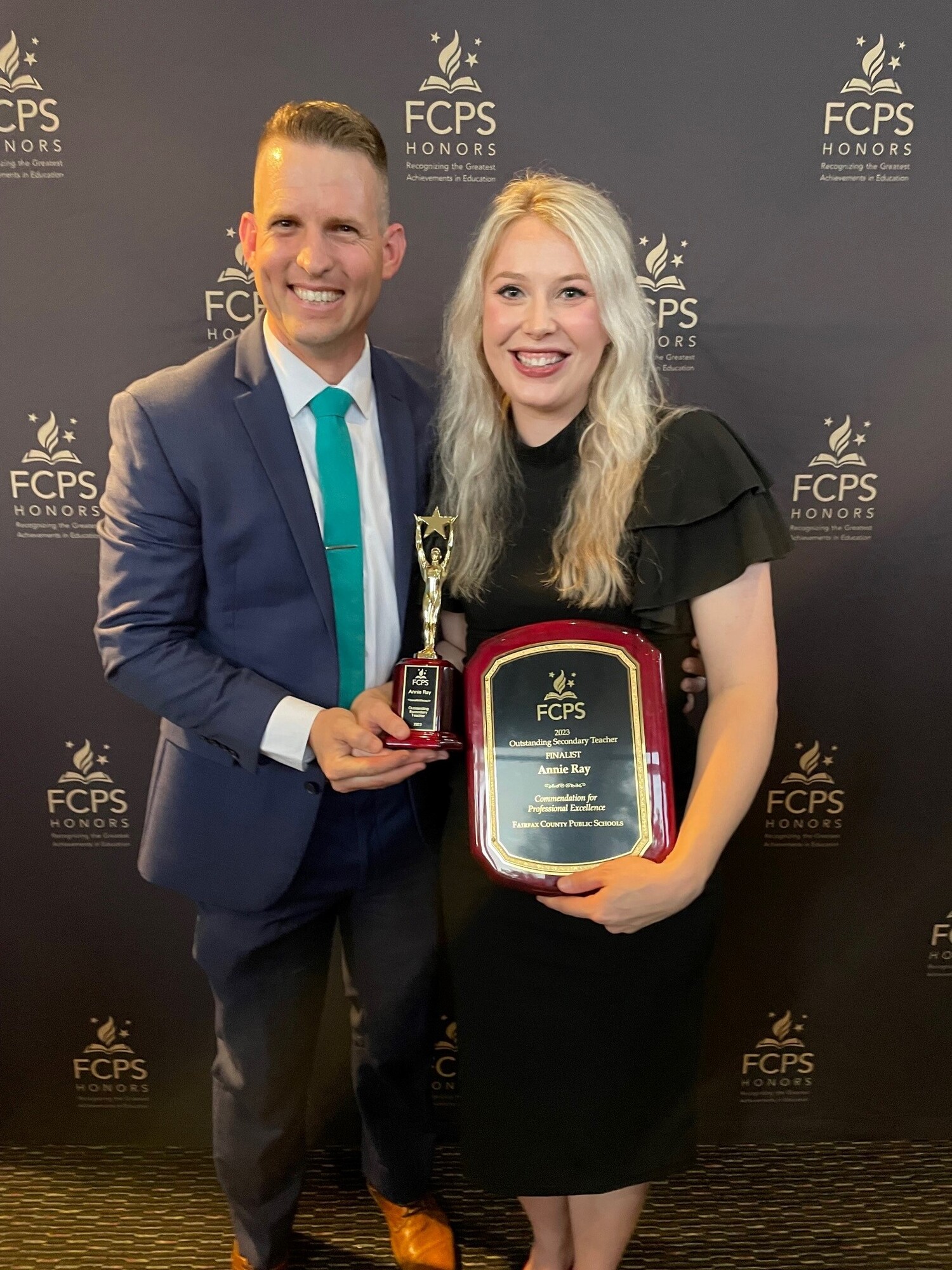 Annie Ray Wins FCPS Outstanding Secondary Teacher!