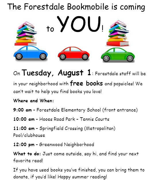 Tomorrow: Meet the Bookmobile!