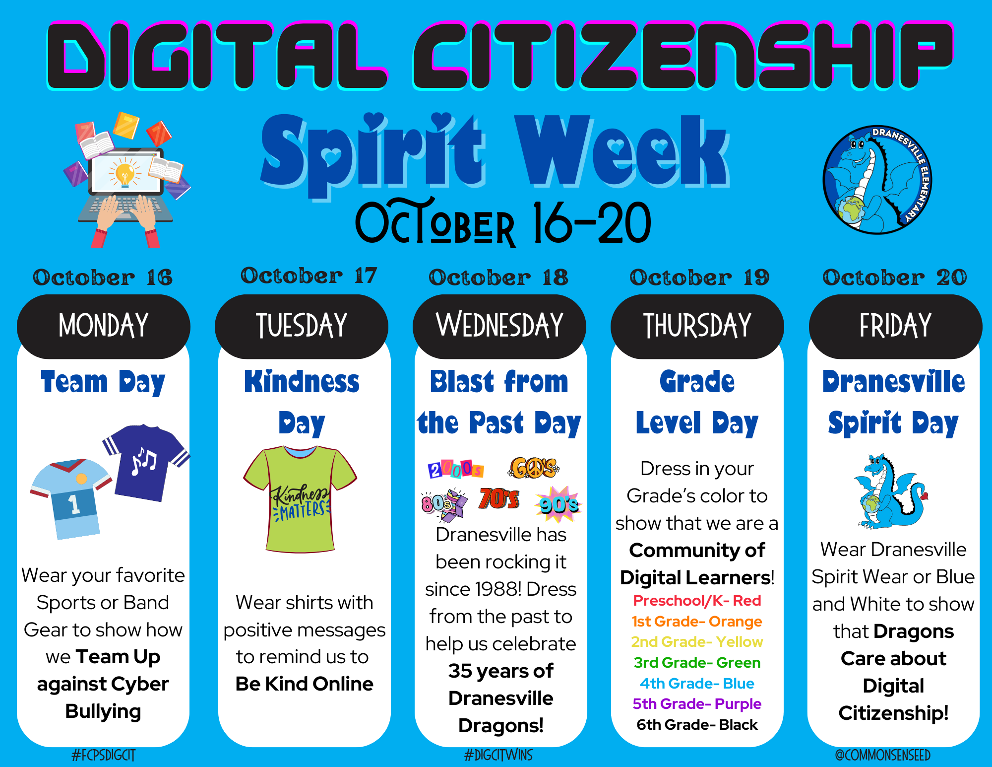 Dranesville's Connection- Digital Citizenship Week Oct. 16-20