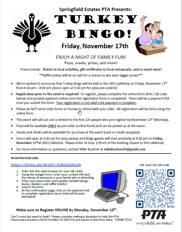 Springfield Estates ES News You Choose - November 8, 2023