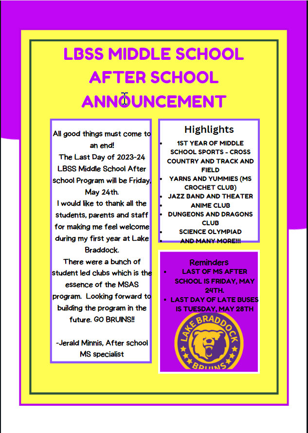 LBSS Weekly News - May 10, 2024