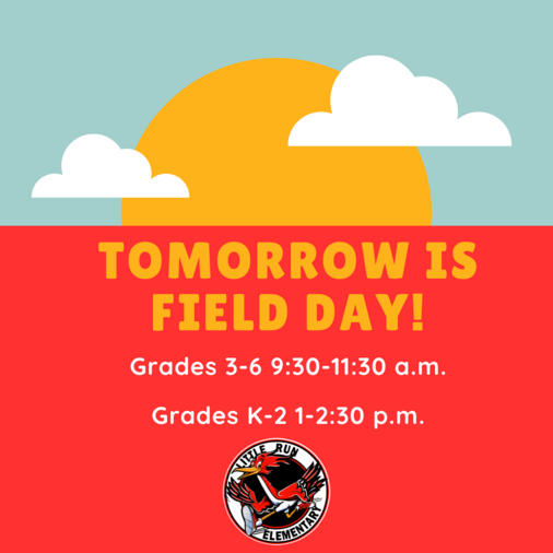 Reminder: Field Day is Tomorrow, June 10