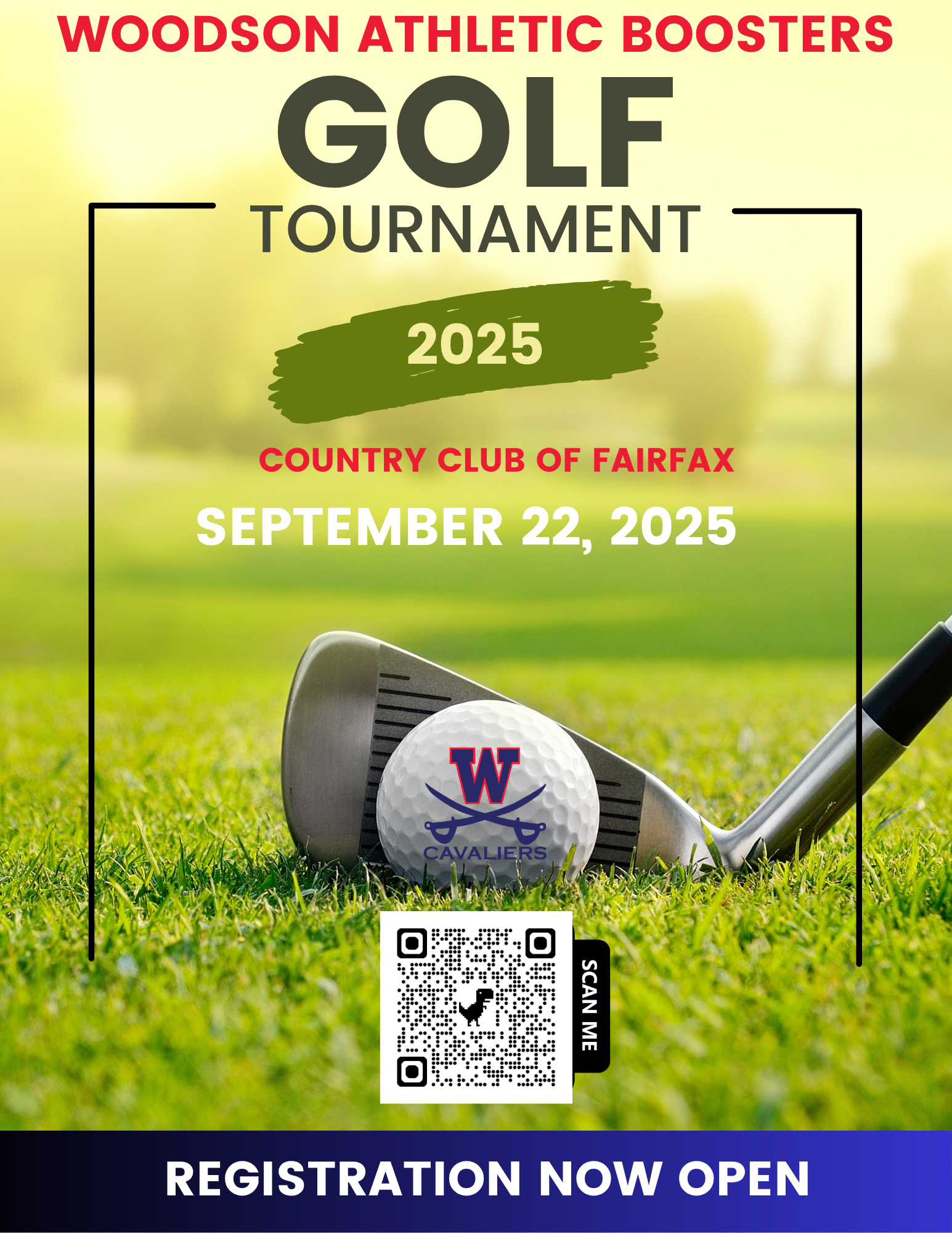 Woodson Athletics Booster Information- Golf Tournament Sign Up