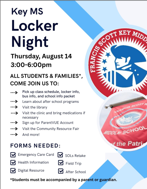 Key MS - News You Choose - 08/13/25 - Locker Night/Open House