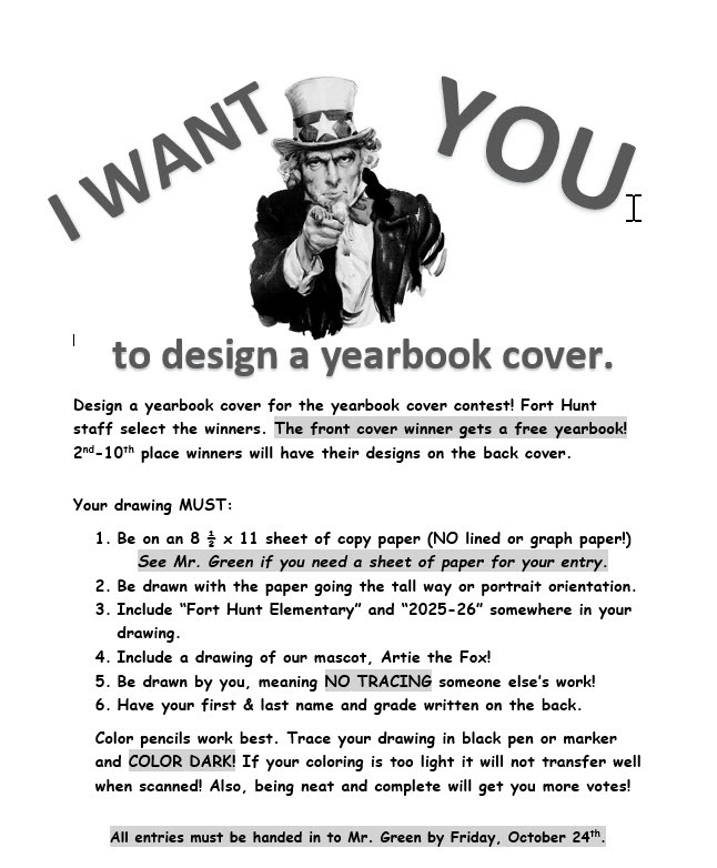 Fort Hunt Fox Den News | October 3, 2025