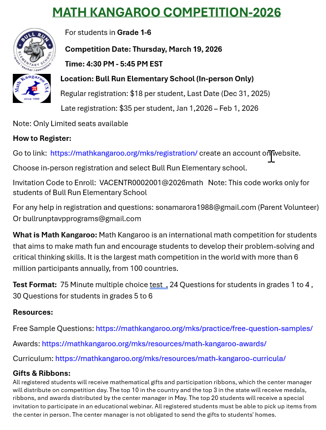 The BULLS Bulletin (Week of 1/12)