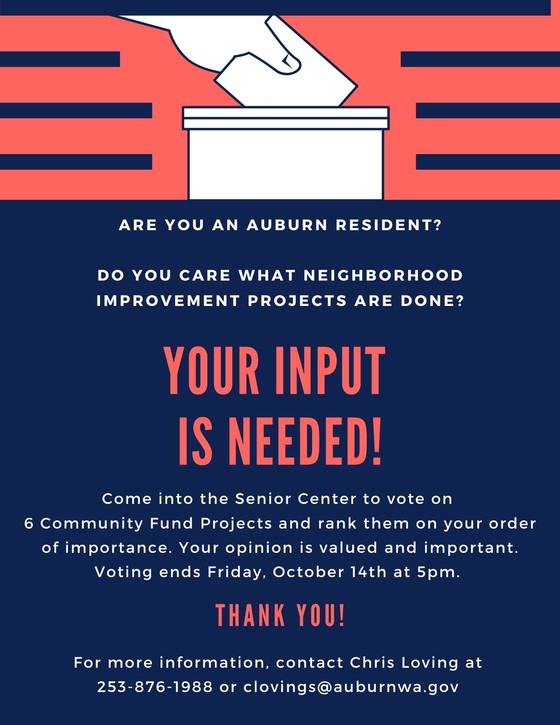Auburn Senior Activity Center - Community Fund Projects