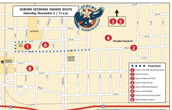 VETERANS PARADE - Nov. 5 - Important Street Closure Information
