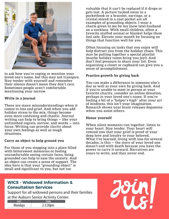 Auburn Senior Activity Center - Stay Connected Newsletter