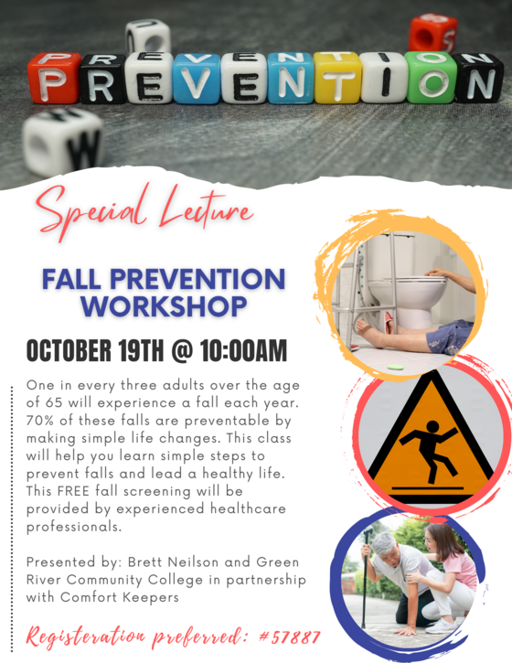 Auburn Senior Activity Center - FREE Fall Prevention Workshop TODAY!