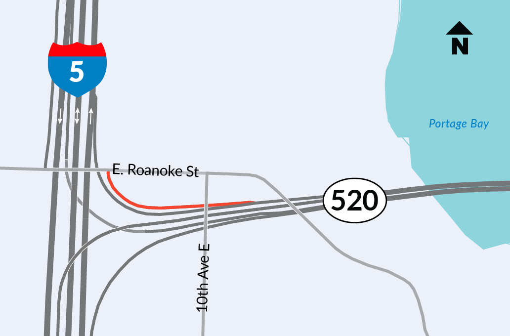 Westbound SR 520 off-ramp to Roanoke St. closing overnight this week ...