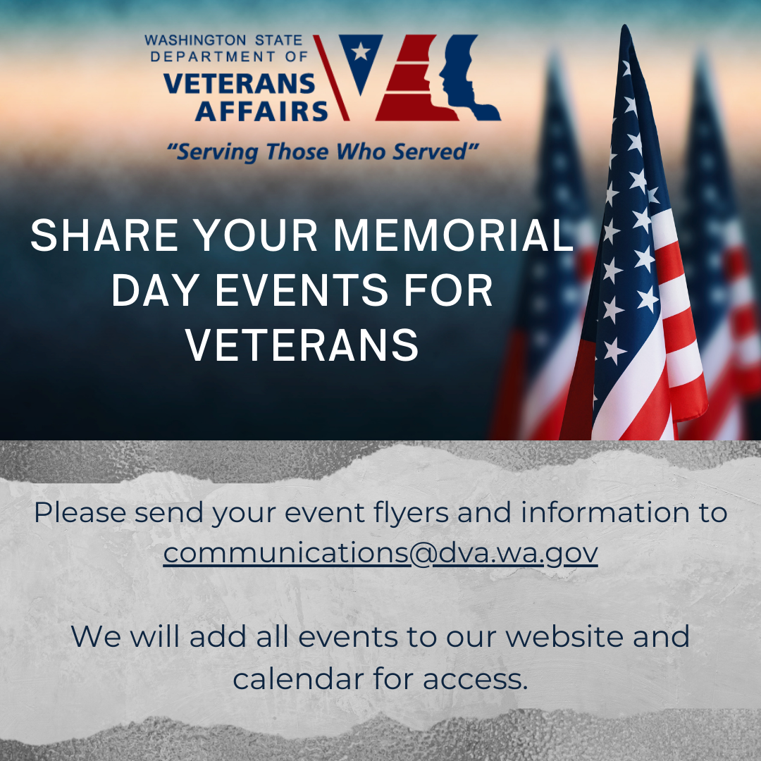 Share Your Memorial Day Events for Veterans and Families