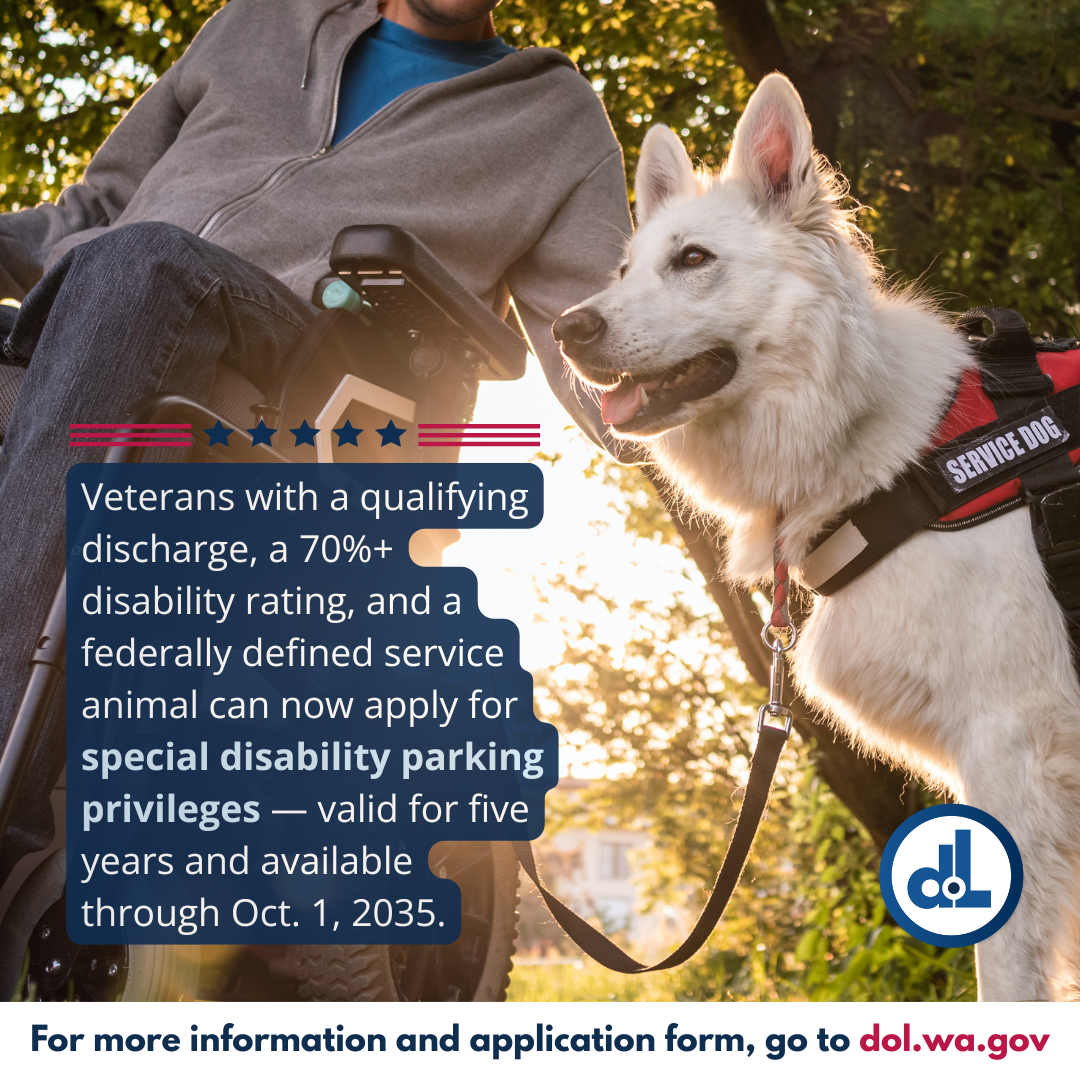 Changes to Washington state Disabled Veteran Parking Rules Effective as ...