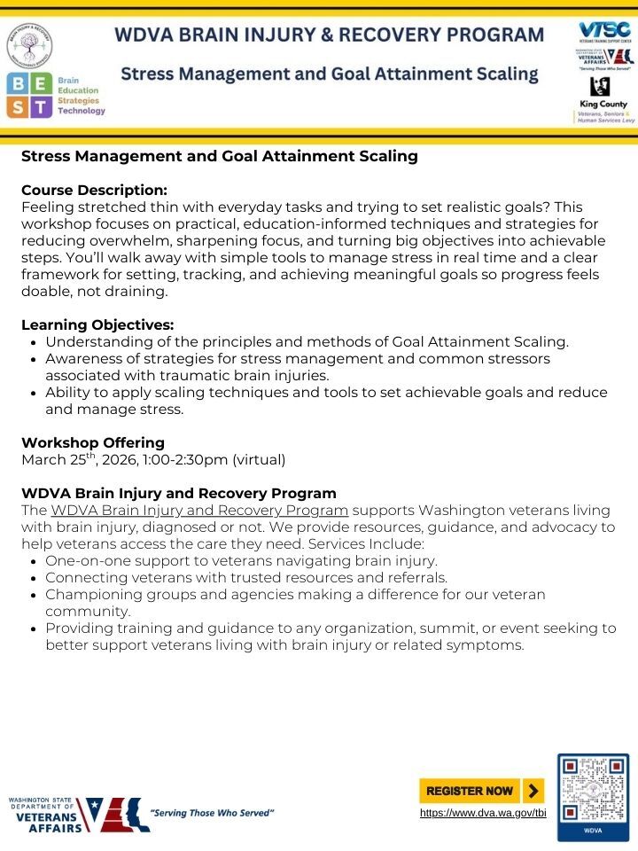 Register Now: Stress Management and Goal Attainment Scaling