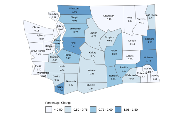Washington population growth slowing