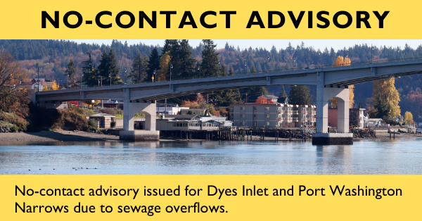 Health advisories issued for Dyes Inlet and Port Washington Narrows