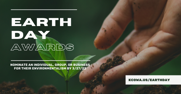 Updated with revised links: Submit an Earth Day Award Nomination!