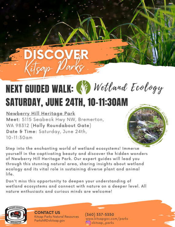 Discover Kitsap Parks: Wetland Ecology at Newberry Hill Heritage Park