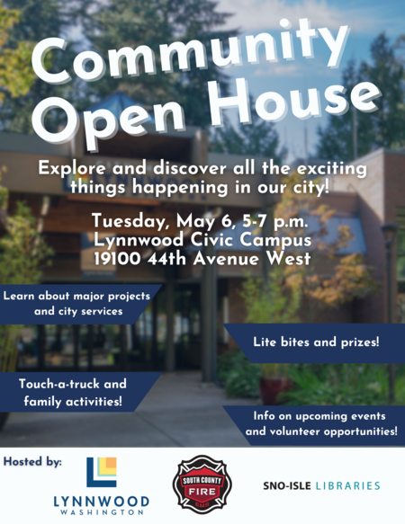 Get ready for an evening of fun at Lynnwood’s Community Open House!
