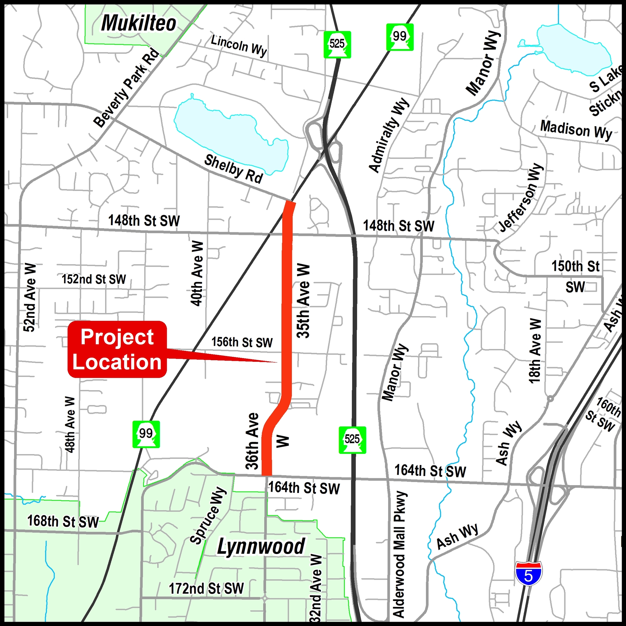 36th & 35th Ave W Improvements July 2025 Construction Update
