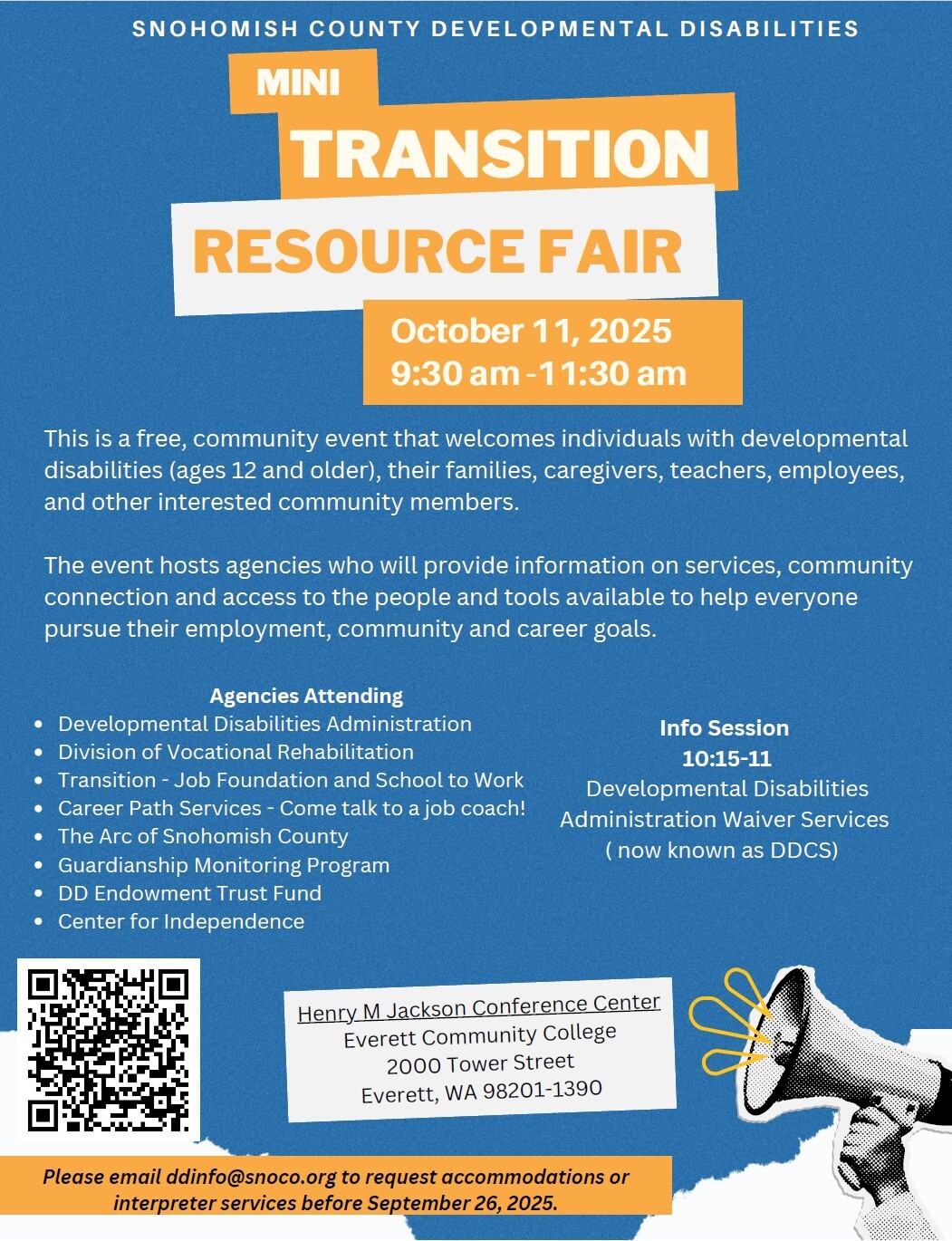 Mini Transition Resource Fair - October 11th!