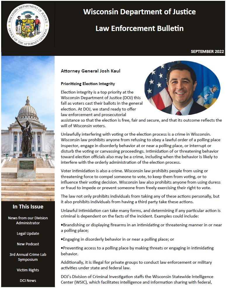 September 2022 LE Bulletin