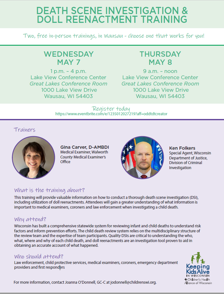 Death Scene Investigation Training Opportunity