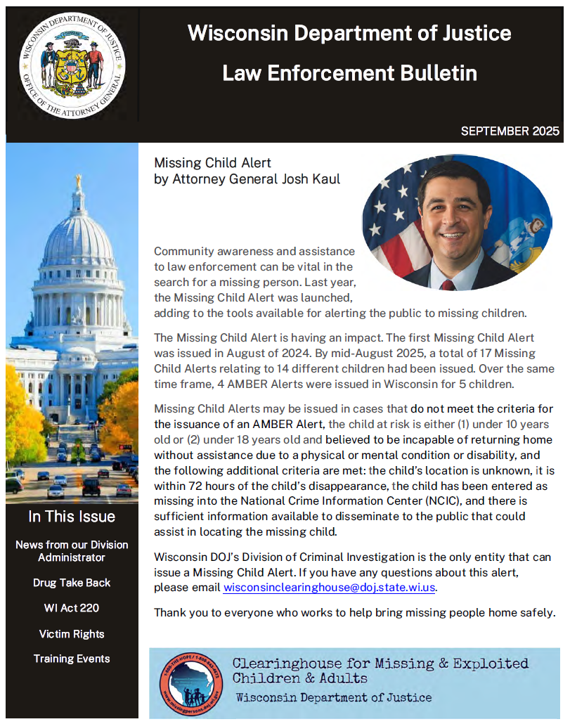 September 2025 Law Enforcement Bulletin
